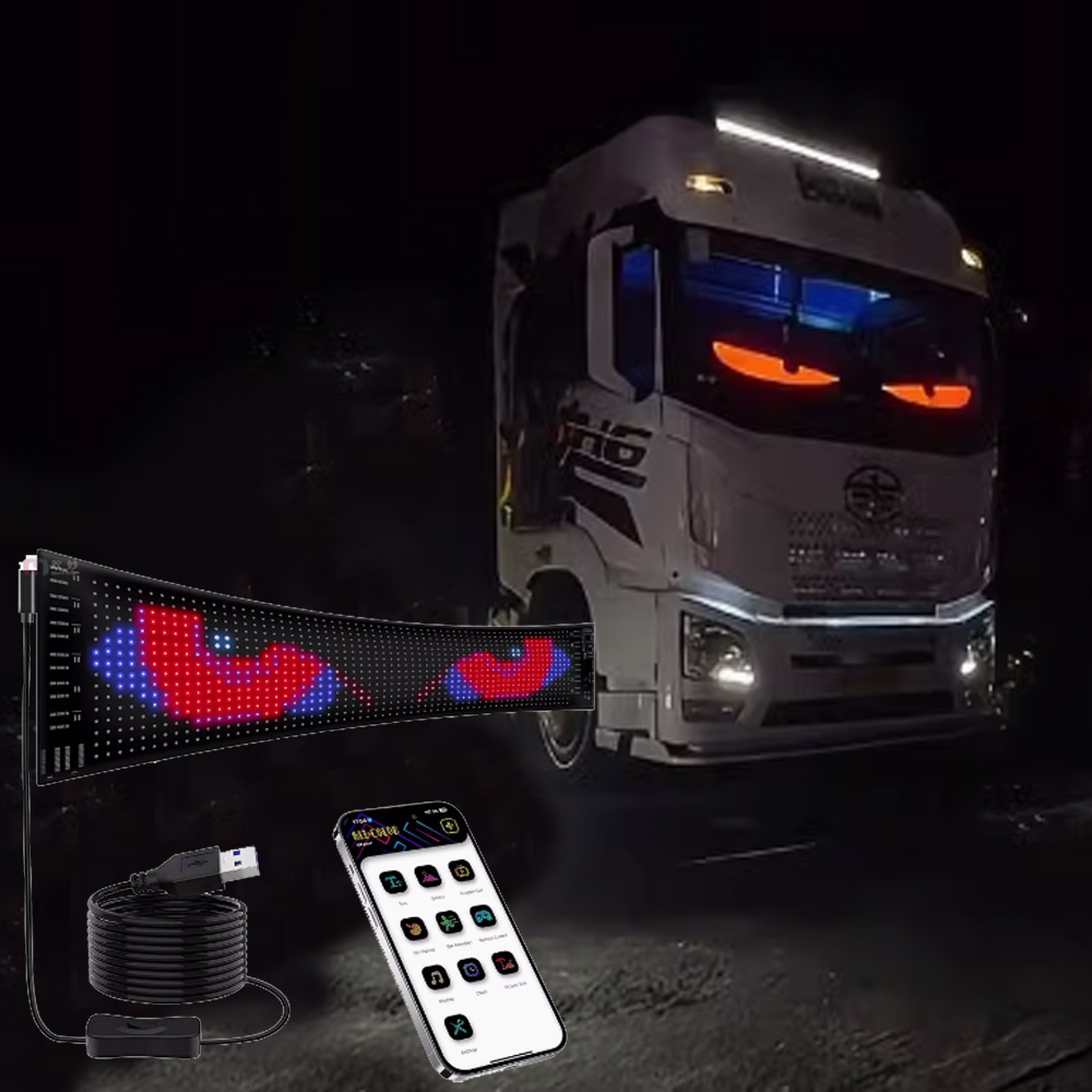 Devil Eyes Programmable Flexible LED Display, Devil Eyes Light for Cars ...